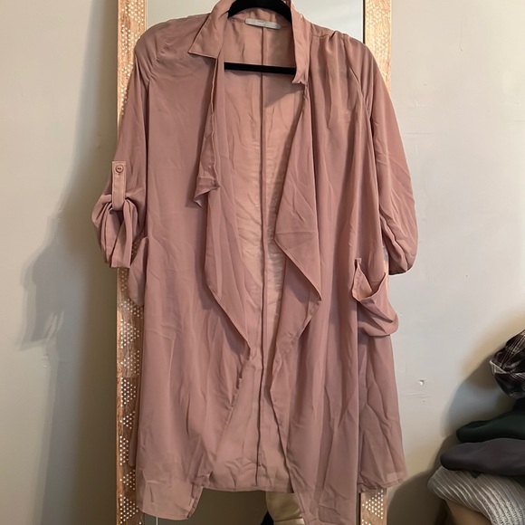 Sweet Rain | Jackets & Coats | Nude Chiffon Cardigan | Poshmark